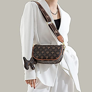 GUSEES Small Leather Crossbody Bags for Women Small Medium Size, Coffee