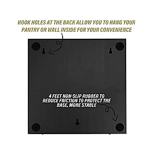 TuTzy Bamboo Bag Organizer For Kitchen Drawer, Black Ziplock Bag Organizer, Ziplock Bag Storage Organizer, Baggie Organizer, Fits Gallon Quart Snack Sandwich