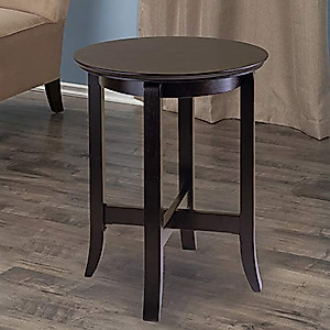 Winsome Toby 21.97-inch x 18.03-inch x 18.03-inch Composite Wood End Table, Espresso (92019)