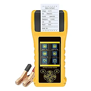 QPKING Automotive Battery System Testers BT760 6-32V Car Battery Anaalyzer 30-2000 CCA Battery Load Tester for Vehicles Heavy Duty Trucks Motorcycles with 3 Rolls Printer Paper
