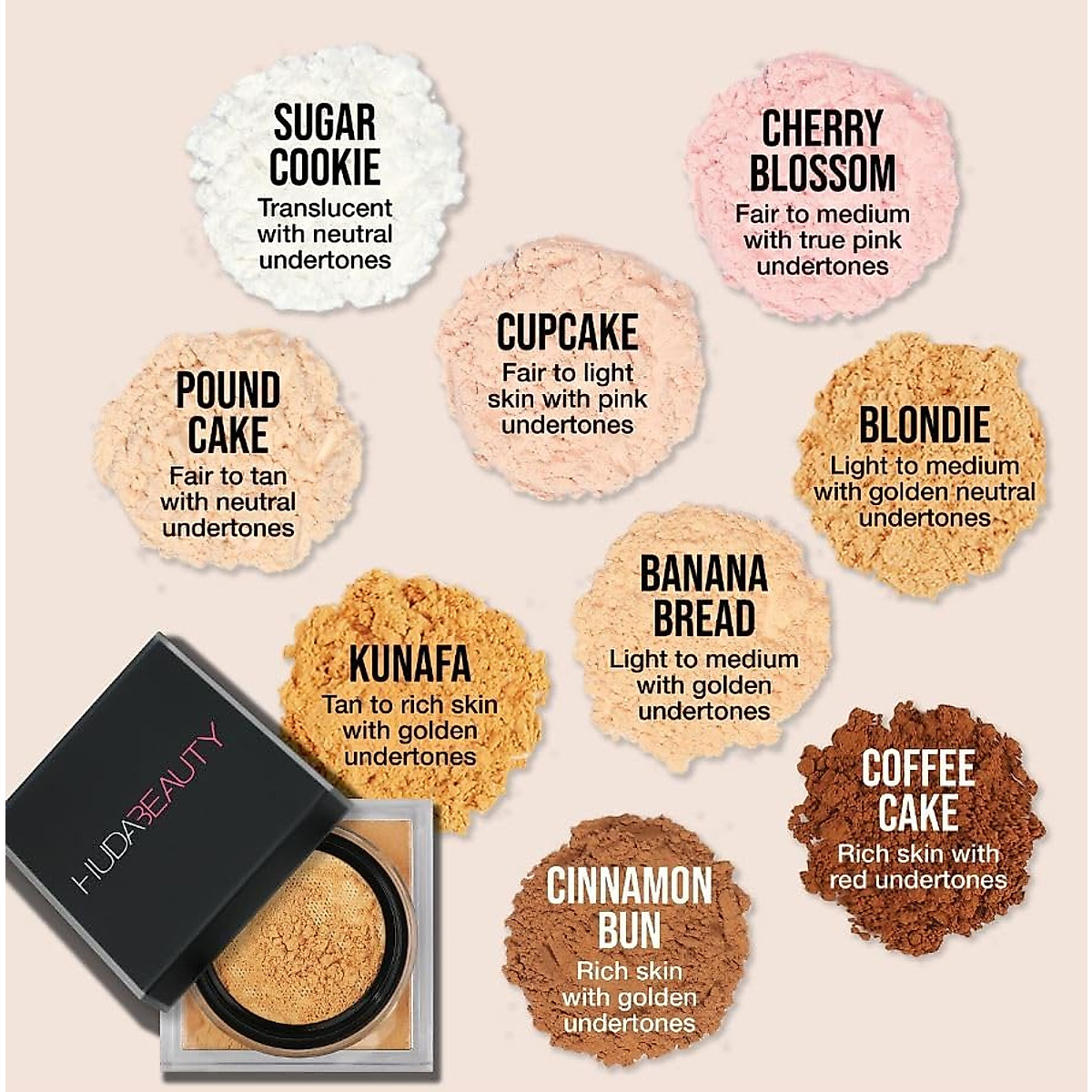 HUDA BEAUTY Easy Bake Loose Baking & Setting Powder MINI - Cherry Blossom