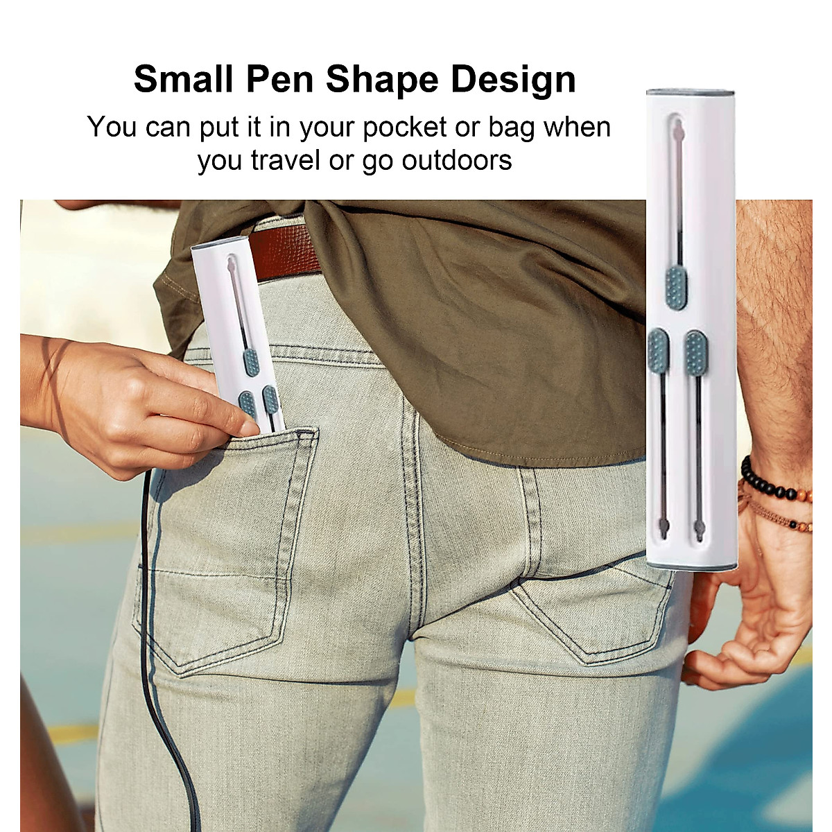 Cleaner Kit Compatible with Airpod Pro 1st 2nd 3rd Generation, Airpods Cleaning Kit and Keyboard Brush Gen 3 2 1, Pen Ear Bud Cleaning Tool for Samsung Galaxy Earbuds, Beats, Laptop, Phone, (White)