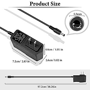 5V 1A AC Adapter, Waysse 5V 1A Power Supply DC Power Adapter,100V-240V Slim Design AC Power Adapter Wall Charger for Android Tablets Webcam Routers Toys Recorder Speaker & More DC 5V Devices