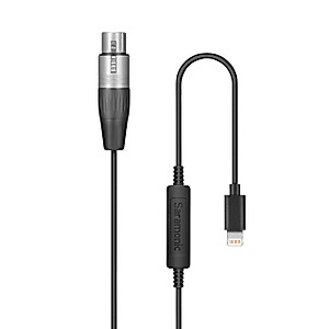 Saramonic XLR Female to Apple Lightning Microphone Interface Cable for iPhone & iPad (LC-XLR)