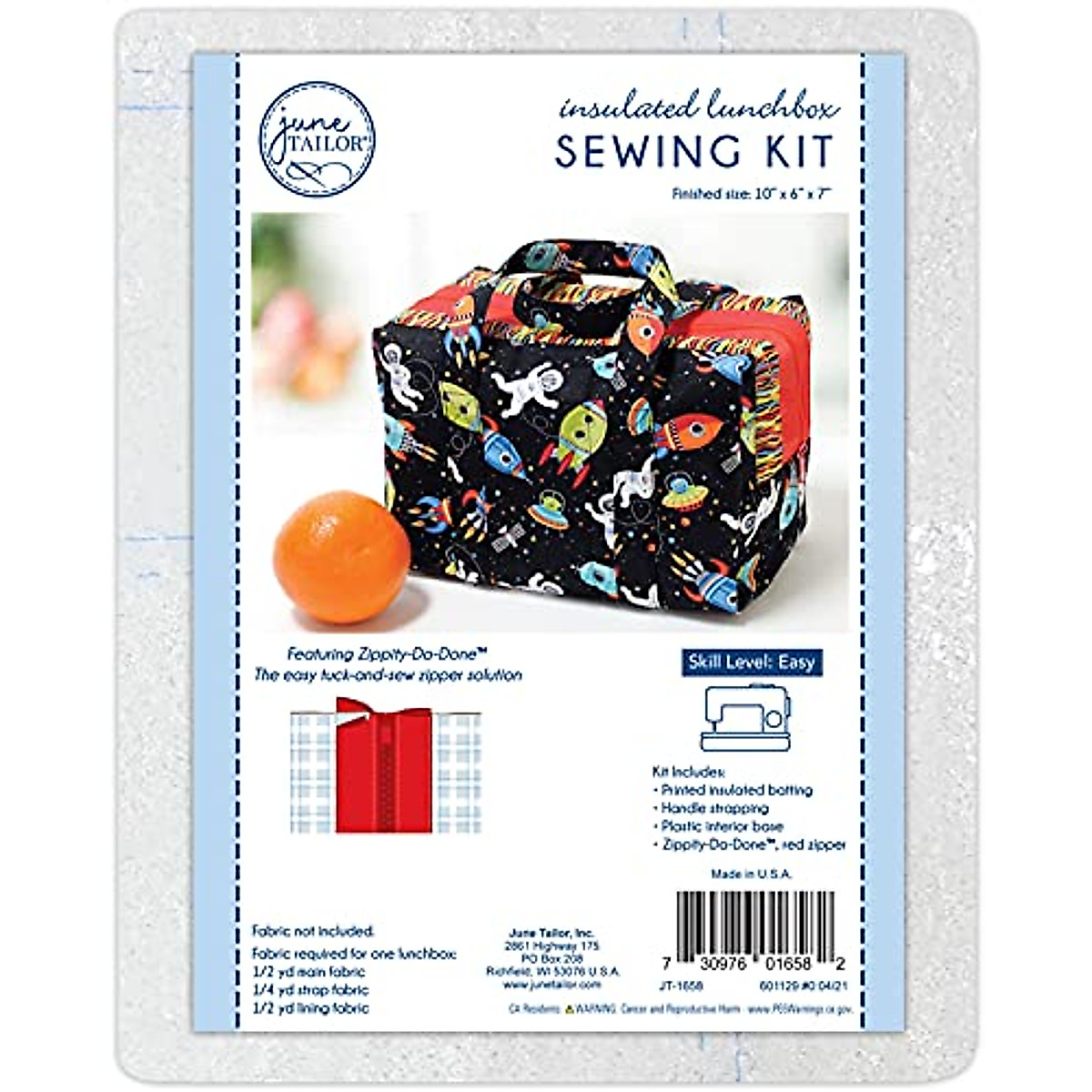 June Tailor Lunchbox KIT, Red Zippity-do-Done(tm)
