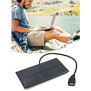 1.65W Solar Charger, 5.5V 300mA USB Portable Solar Panel, Waterproof Solar Phone Charger for Outdoor Survival Camping, Solar Bank for Smart Phone, 1pcs/3pcs
