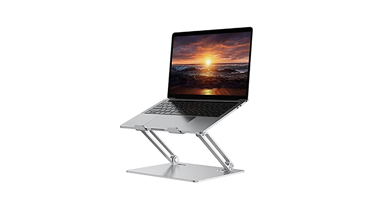 Ergopollo Adjustable Laptop Stand for Desk - Stable & Foldable