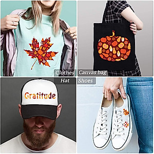 Fall Thanksgiving Halloween Christmas Heat Transfer Vinyl Rainbow Stripe Pattern Vinyl Vinyl Bundling Roll Soft Metal HTV Vinyl for Ironing Clothes and Other Fabrics Rainbow Vinyl (A1-C, One Size)