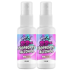SEDLAV 99% Isopropyl Alcohol Spray Bottle, 99% Isopropyl Alcohol Sprayer, Isopropyl Alcohol Spray Bottles Small, Isopropyl Alcohol 99 Percent Small Bottle, Isopropyl Alcohol Travel Size (2)