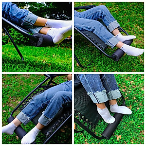 Zero Gravity Chair Cushion for Foot Rest, TOPJUM Footrest Cushion for Anti Gravity Folding Recliner, Footrest Padding for Patio Lawn Outdoor Chair, Lounge Accessory for Tall User