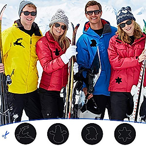 Boao Repair Patches for Jackets Down Nylon Repair Tape Self Adhesive Waterproof Set with 8 Sizes Heat Resistant Patch for Jacket Outerwear Air Mattress Inflatables Tents