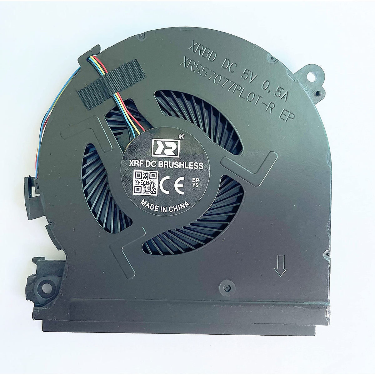 Fleshy Leaf CPU+GPU Cooling Fan Replacement for HP Spectre X360 15-CH Series (2 Fans, 15 decibels, 5 volts, 4-Pin, Plastic, Forced Air, Laptop)