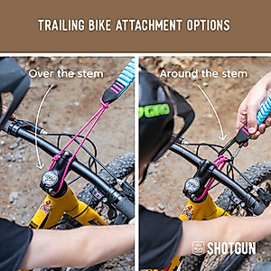 SHOTGUN Kids Ride MTB Tow Rope + Child Hip Pack Combo | Child Bike Stretch Bungee Cord Pull Behind Attachment - Hip Pack Combo