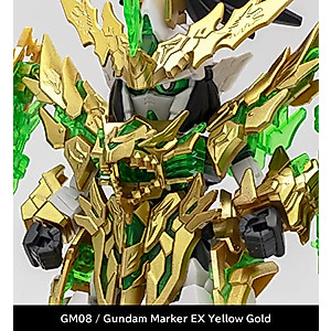 Mr. Hobby GSI Creos Gundam Marker EX White Gold XGM07 and Yellow Gold XGM08 With Kanji Love Sticker