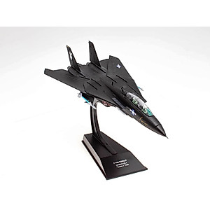 OPO 10 - 1/100 Military Fighter Plane Compatible with F-14A Tomcat US Navy VX-4 Vandy 1 1985 - with Fold Out Airplane Wings - CP35