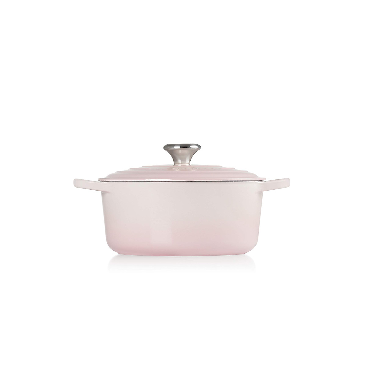Le Creuset Signature Cast Iron Round Casserole, 4.5 Qt- Shell Pink