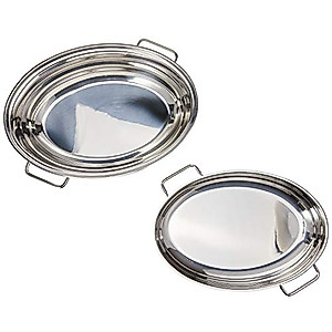 WMF Stainless Steel Deep Oval Roasting Pan, 16-1/4-Inch