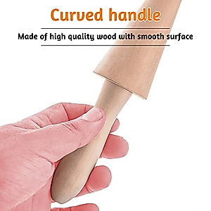 Ice Cream Cone Roller Mould, Wooden Krumkake Cone Roller, Waffle Pastry Cone Shaper Pizzelle Roller, Dessert Cooking Decorating Baking DIY Tools Accessories