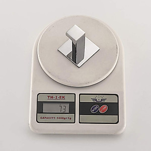 Flybath Square Coat Hook SUS 304 Stainless Steel Towel Robe Door Hooks Wall Mounted Self Adhesive No Drilling, Mirror Polished - 2 Pack