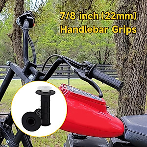 22mm Throttle handle Grips for CT200U Trail200 Trail Mini Bike 196cc Mini Scooter Motovox MBX10 MVX70 MVX125 97cc 2.8hp Mini Baja Doodlebug Doodle Bug Db30 Dirt Pit Mini Bike