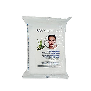 SpaScriptions Makeup Cleansing Wipes 30 CT, Variety 4 pack, 120 Count Total