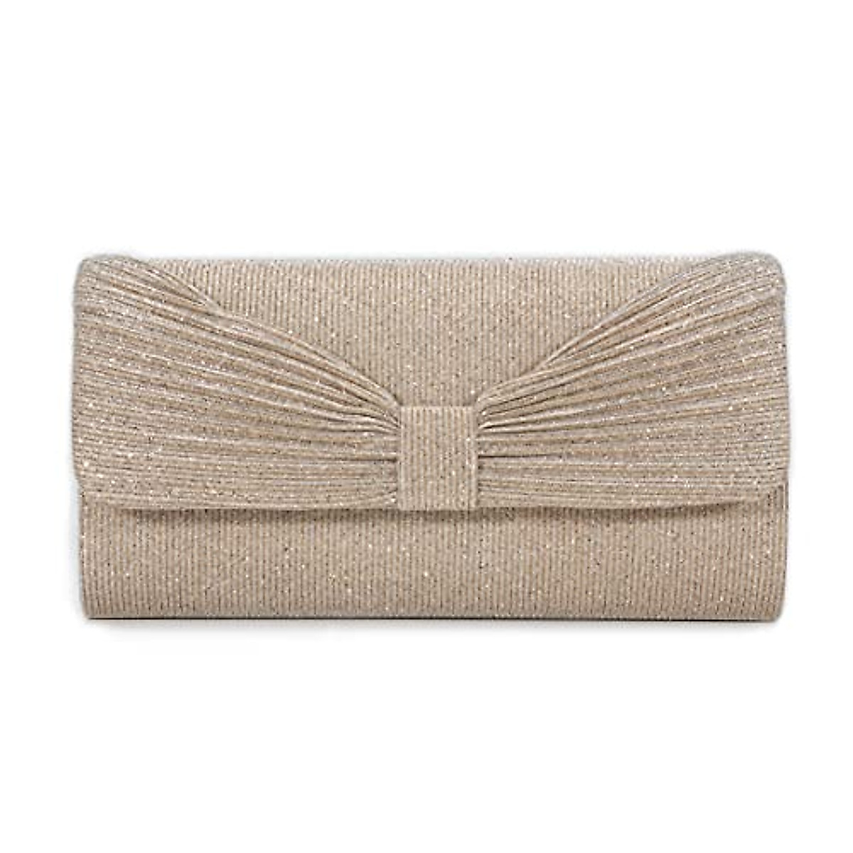 Mansherry Evening Bag Ladies Party Handbag Wedding Bag Purse Clutch Purses for Women Apricot