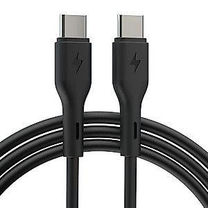 COBOSSIN USB C to USB C Cable 3ft, Type C Charging Cord 5A Fast Charger Cable, USBC Cable for iPad Mini 6, iPad Pro 2020, iPad Air 4, MacBook Pro 2020, Black
