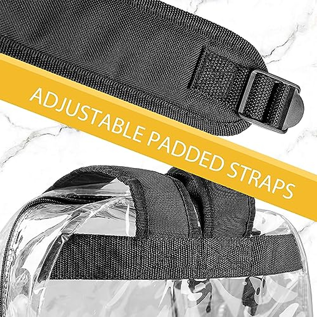 URYLVUG Japanese Anime Clear Backpack, Cosplay PVC Daypack, Heavy Duty See Through Shoulder Bag for Work, Transparent Plastic Bag for Boys Girls-Skull