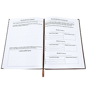 SaltWrap The Sunrise Manifesto Guided Morning Journal (Brown) - Minimalist Morning Pages for Gratitude, Productivity, and Focus