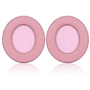 JECOBB Replacement Ear Cushion Cover with Protein Leather & Memory Foam for Razer Kraken X, Kraken X Ultralight, Kraken X Lite Headphone ONLY – Oval ( Pink )