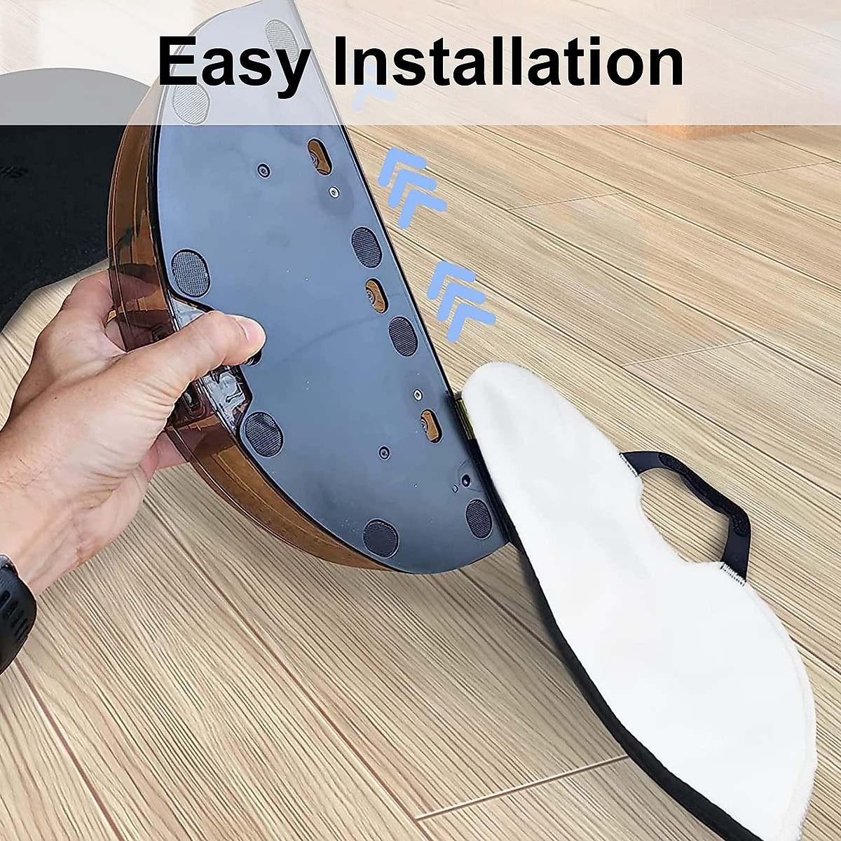 Fixbetter 6 Pcs Mop Pads for Shark RV2610WA AV2610WA RV2620WD RV2410WD AI Ultra 2- in-1 Robot Vacuum, Washable Reusable Mopping Pad Replacement Accessories