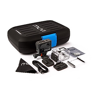 Veho Muvi KX-1 Action Camera | KX-Series | Handsfree Camcorder | WiFi | 4k Action Cam | 12MP Photo | Waterproof Housing (VCC-008-KX1)