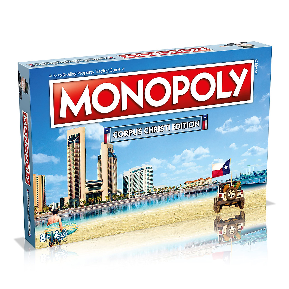 MONOPOLY Board Game - Corpus Christi Edition: 2-6 Players Family Board Games for Kids and Adults, Board Games for Kids 8 and up, for Kids and Adults, Ideal for Game Night