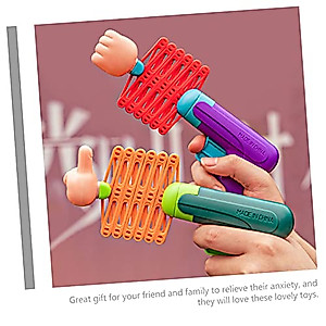 ibasenice Indoor Playset 1 Set Retractable Fist Toy Plastic Playes Kids Robot Toys for Toddlers Robot Toy Toy Prank Toy Telescopic Toys Office Prank Toy Launcher
