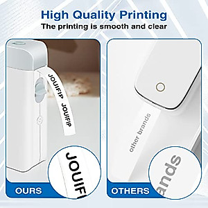 JOUIFIP Bluetooth Label Maker with Tape - Portable Inkless Label Printer for Office, Home, and Business