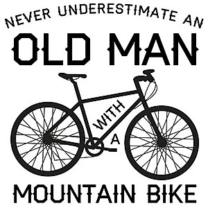 CafePress Old Man With A Mountain Bike Mugs Ceramic Coffee Mug, Tea Cup 11 oz