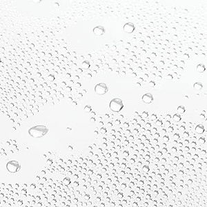 mDesign PEVA Shower Curtain Liner - 72" x 72" Deluxe Water/Odor Resistant Heavy Plastic 3-Gauge, Long Inner Shower Curtain Liner with Weighted Bottom Hem for Bathroom, Shower, Tub - 2 Pack - Clear