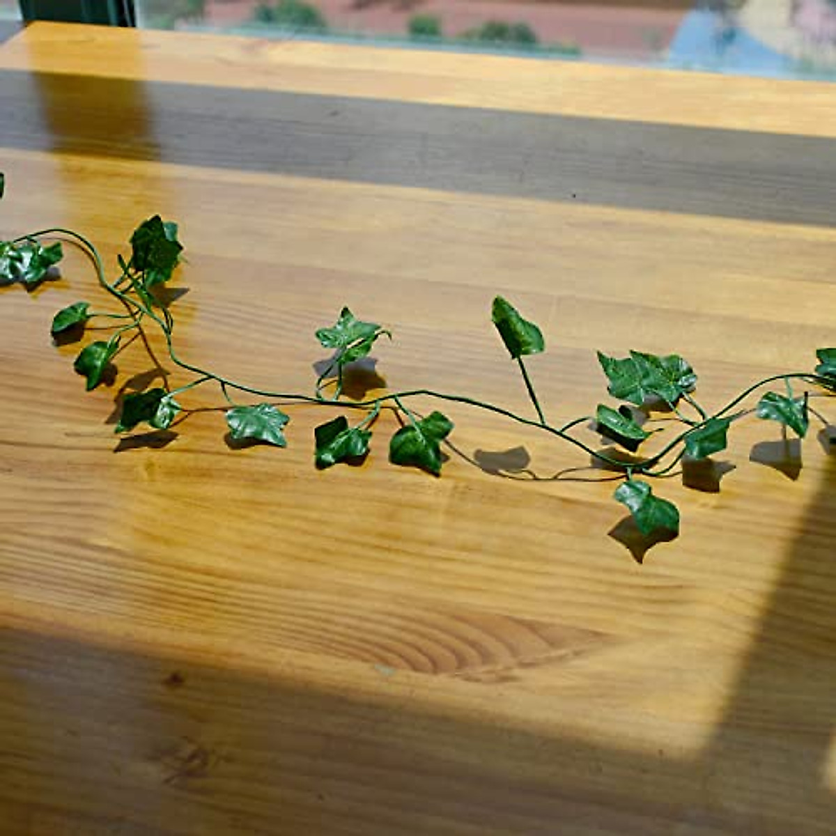 Mandy's 12pcs Fake Vines Artificial Ivy Leaves, Silk Ivy Garland Hanging Plants for Home Kitchen Wedding Wall Decor