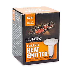 Fluker's Ceramic Heat Emitter for Reptiles,Black