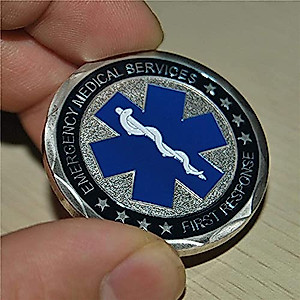 Paramedic Medical Rescue/EMT Emergency Service Star of Life Challenge Coin