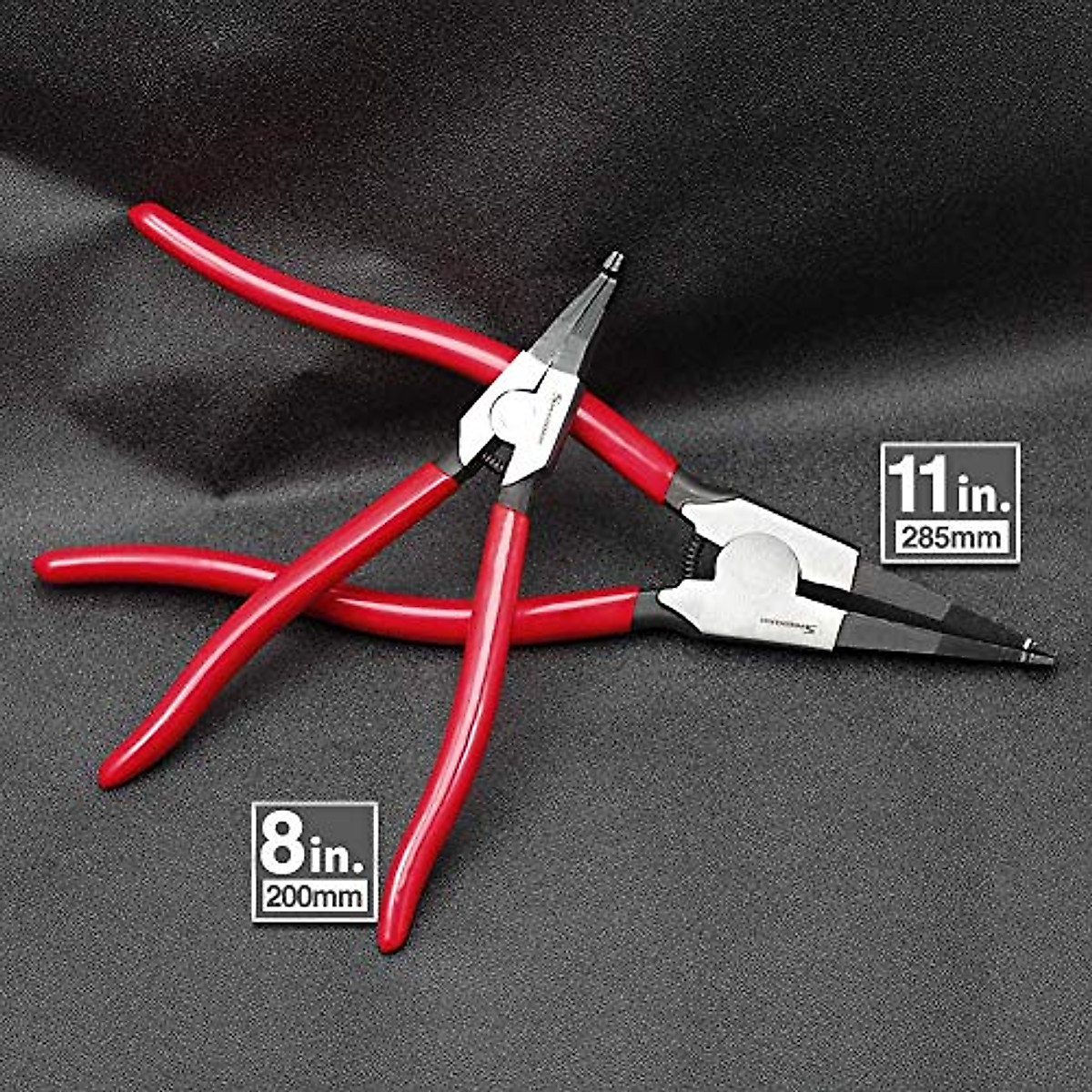 SPEEDWOX 8 Inches Lock Ring Pliers for Removing Installing Gearshift Locking Rings Special Angle Tip Circlip Retaining Ring Pliers Automobile Transmission Clutch Shafts Tool Labor Day Gifts Tool Gift