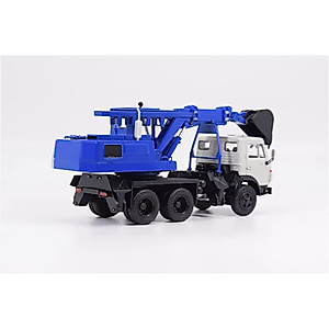 for MODIMIO Russia for Kamaz EO-3532(5511) Excavator 1/43 ABS Truck Pre-Built Model