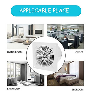 RLOZUI 8 inch Exhaust Fan, 735CFM Wall Mounted Vent Fans, Ventilation Blower for Ceiling Bathroom Attic Window Basement Ventilation Fan, 110V 80W