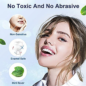 EZGO Teeth Whitening Strips, 28 Non-Sensitive White Strips Teeth Whitening Kit, 14 Sets Fast-Result Teeth Whitener for Tooth Whitening, Helps to Remove Smoking, Coffee, Wine Stains, Gentle and Safe