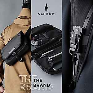 ALPAKA Elements Backpack Slim Laptop Backpack | Water Resistant, Anti-Theft, Lightweight Travel Computer Bag | 24L Backpacks for Men