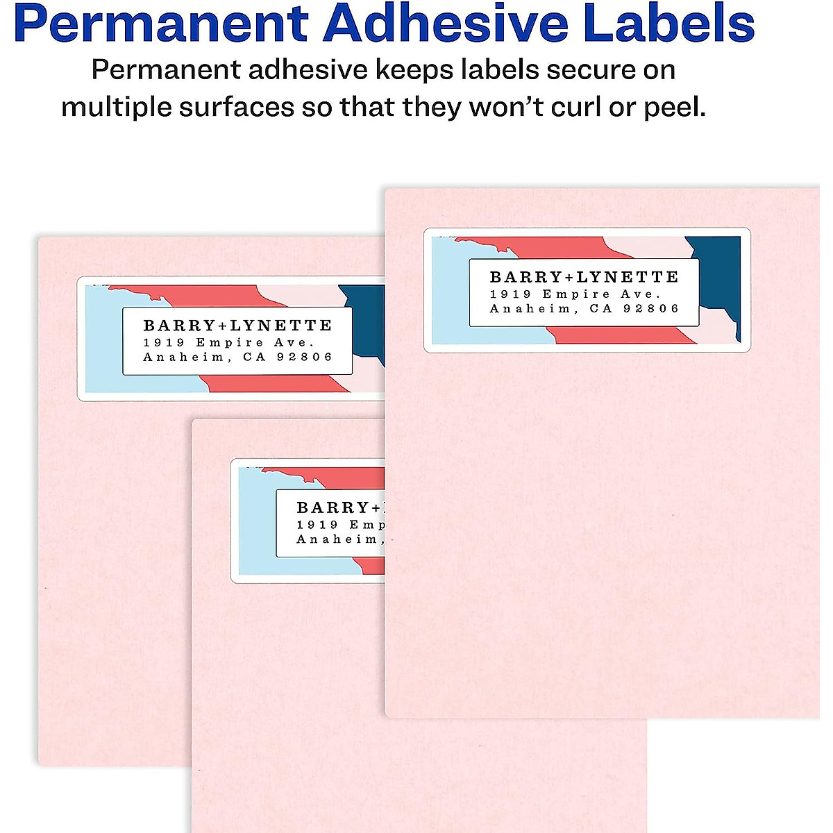 Avery Mailing Address Labels, Laser Printers, 3,450 Labels, 1 x 2-5/8, Permanent Adhesive, FBA Labels (5160)