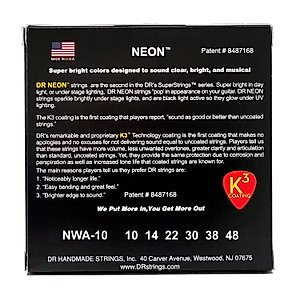 DR Strings HI-DEF NEON Acoustic Guitar Strings (NWA-10)