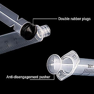 25 Pack 5ml Disposable Lab Syringe with Needle 21G 1.5 inch Luer Lock Syringe