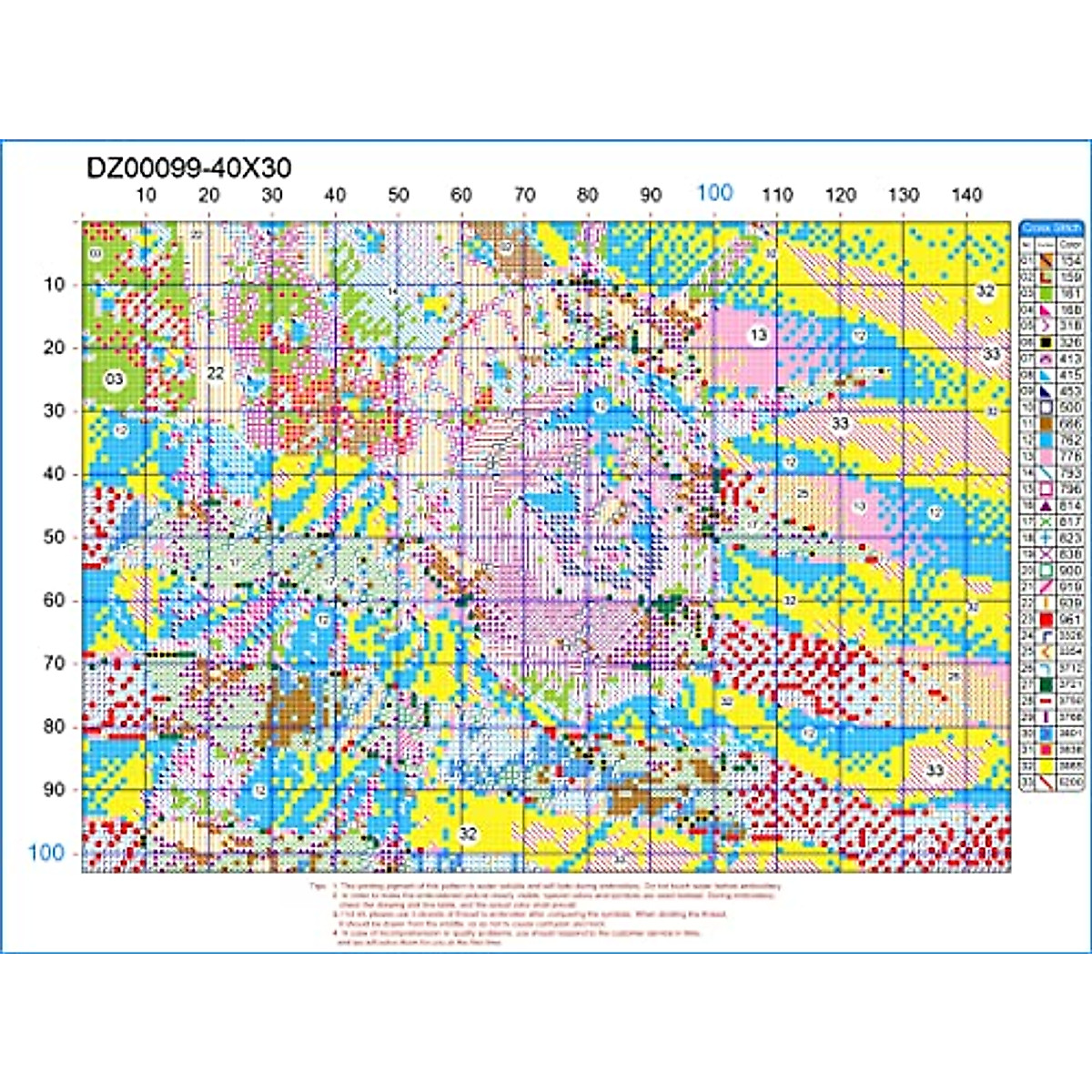 ARAZADR Stamped Cross Stitch Kits Full Range of Embroidery Patterns for Beginners 3 Strands 11CT Cross Stitches Needlepoint Kits- The Statue of Liberty and The American Flag and Eagle 15.75×11.81inch