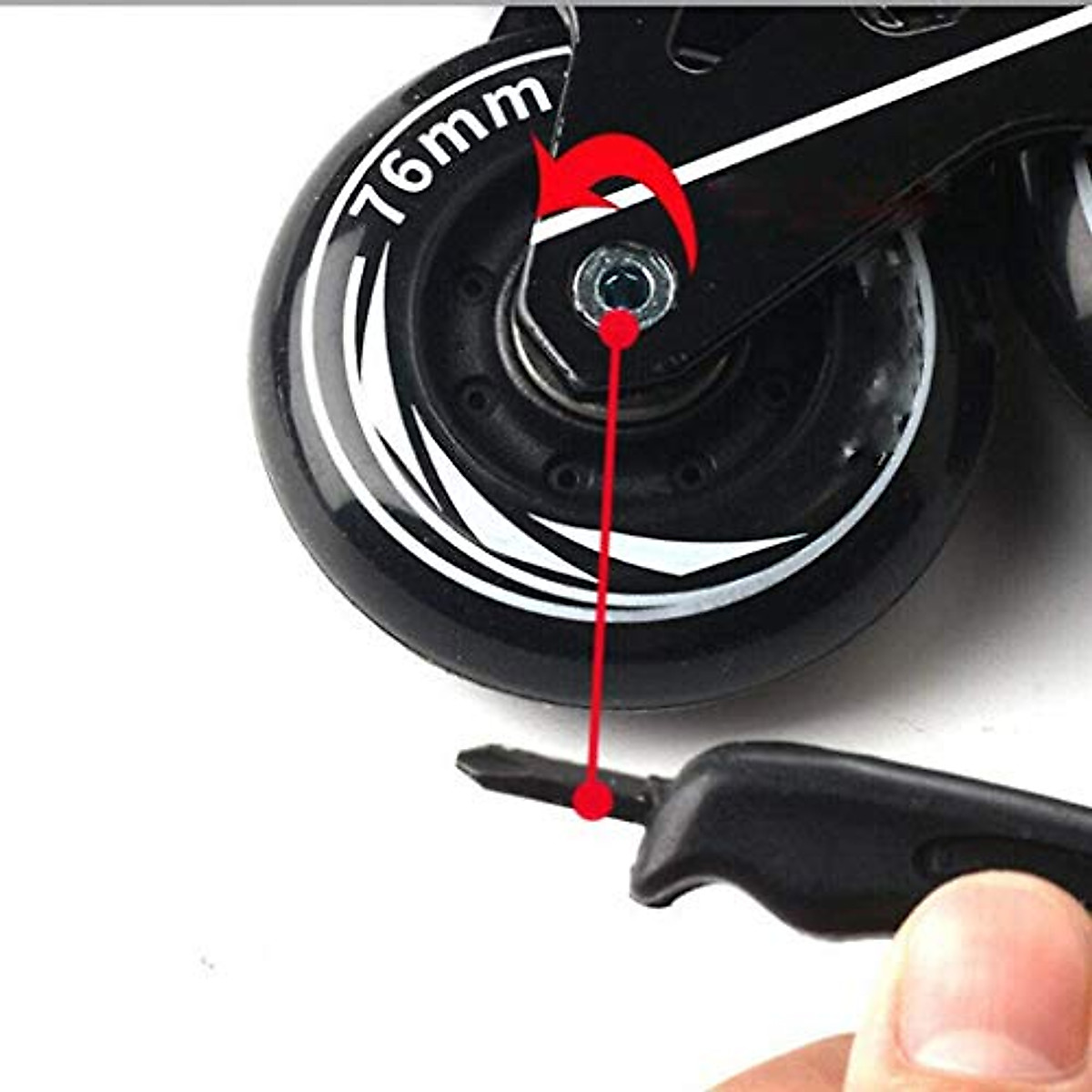 LOGANUSJ Roller Skates Brakes Pads Adult Inline Roller Skate Shoes Replacement Accessories for Adult Skates with Wheels Less Than 80mm (2PCS)